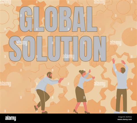 Conceptual Caption Global Solution Internet Concept Dealing With A