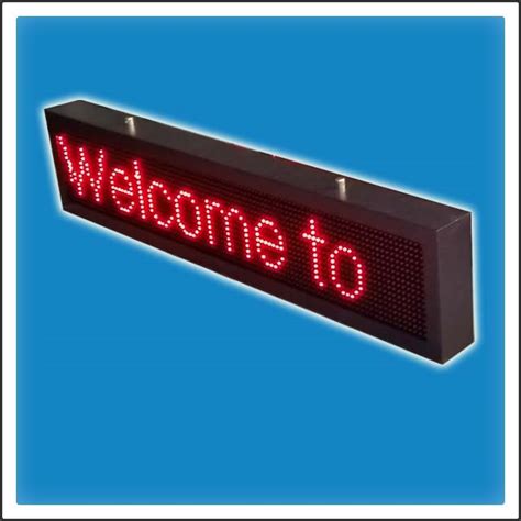 P Mm Height Outdoor Programmable LED Message Display Board HANGEL LED