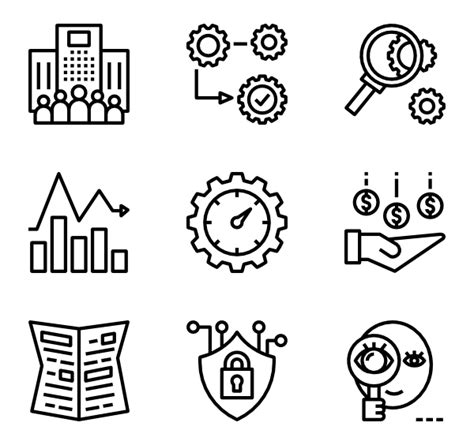 White Text Line Art Font Circle Design Line Pattern Illustration Free Icon Library