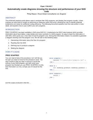 Fillable Online Automatically Create Diagrams Showing The Structure And Performance Of Your SAS