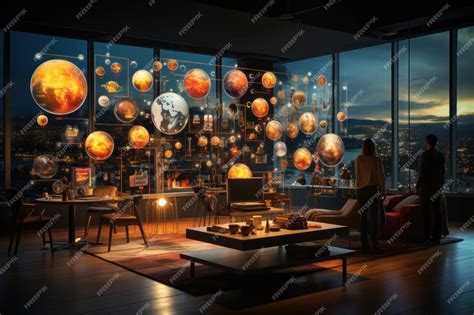 Premium Ai Image Scientists And Analysts Collaborate In A Modern Workspace Surrounded By