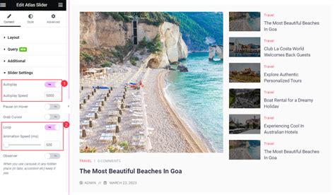 How To Use Atlas Slider Widget By Ultimate Post Kit