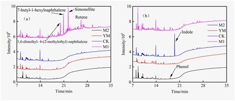 Tic Of Gc Ms Of Experimental Groups Before A And After B Biogenic
