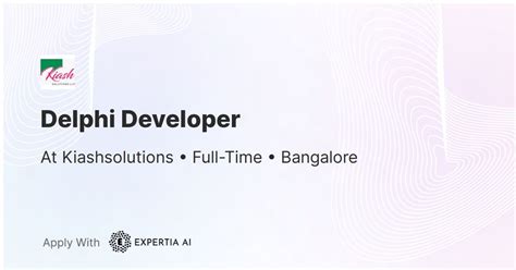 Delphi Developer Job Bangalore Senior