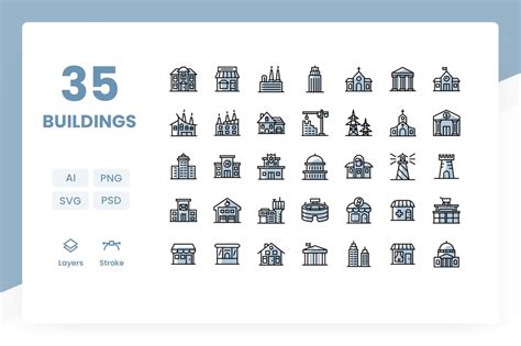 Item Buildings Icons Pack Color By Zomorsky Shared By G4ds