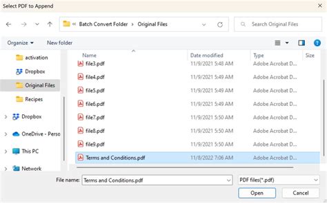 new win2pdf plug in adds a terms and conditions sheet to a po r win2pdf
