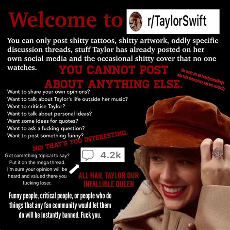 Reddit Swifties Are The Best Part Of The Fandom Yeah Because They Cant Speak R