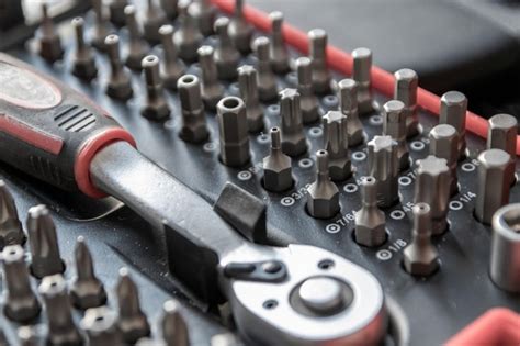 Premium Photo Screwdriver Bits In Toolbox As Assorted Screwing Premium Photo Screwdriver Bits In Toolbox As Assorted Screwing