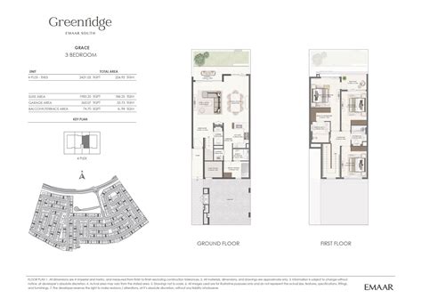 Emaar Greenridge Residences Dubai Floor Plan