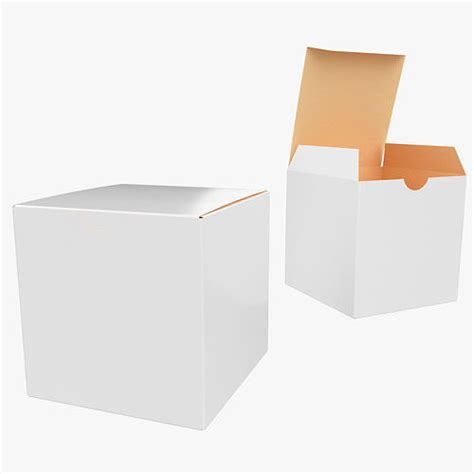 10cm Paper Box Closed Opened Unwrapped 3d Model Cgtrader