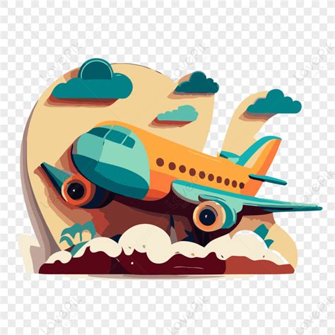 비행기 여행 벡터만화상표여행기 Png 일러스트 무료 다운로드 Lovepik