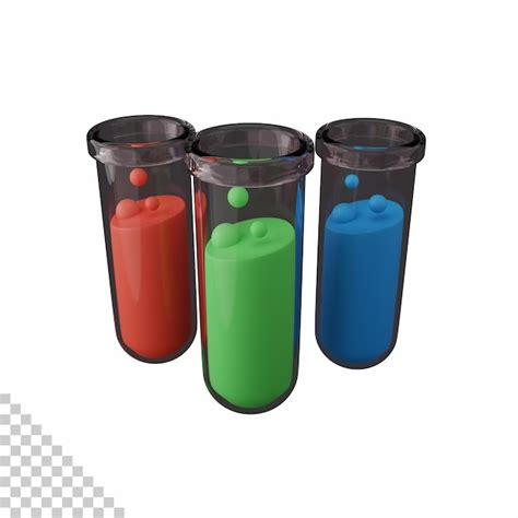 Premium Psd 3d Rendering Test Tube Isolated Useful For Education