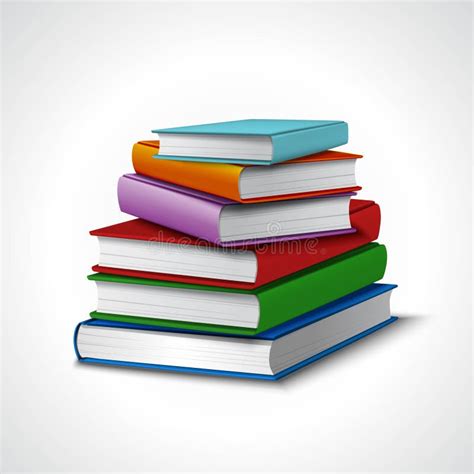 Books Stack Realistic Stock Vector Illustration Of Decorative 50283326