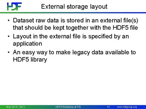 The Hdf Group Hdf 5 Datasets And Io