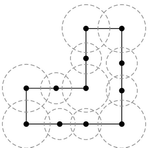 an example of the polygonal domain Ω with a decomposition of the