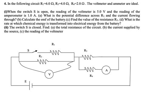 solved 4 in the following circuit r1 6 0Ω r3 4 0Ω r4 2 0Ω