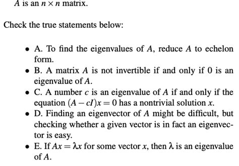 Solved Check The True Statements Below A To Find The Chegg