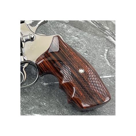 Python Official Police And 2021 Anaconda Kirinite® Rosewood Finger Position Grips With Reactiv