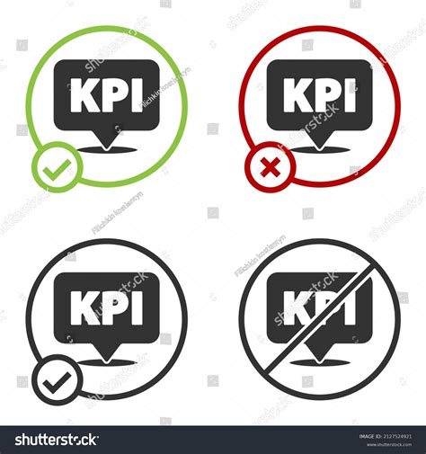 Black Kpi Key Performance Indicator Icon Stock Vector Royalty Free 2127524921 Shutterstock