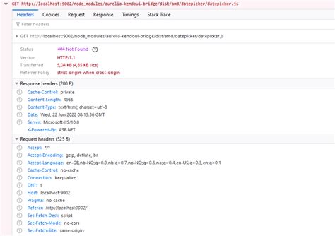 Need Help Solving Run Time Error Involving Kendoui And The Aurelia