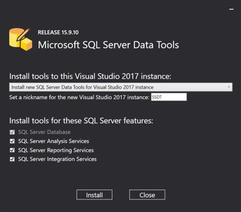 Ssis Sql Server Integration Services Projects Not Available In Visual