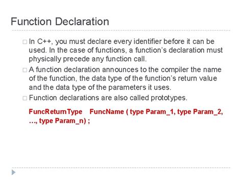 Functions Function A Function Is A Selfcontained Block