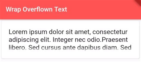 Flutter How To Wrap Text On Overflow With Clip Ellipsis Fade