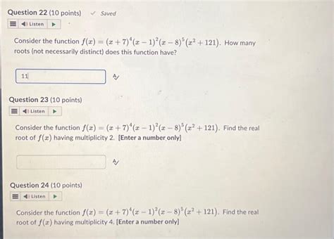 Solved Question 22 10 Points Listen 11 Consider The