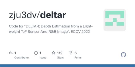 Github Zju3dvdeltar Code For Deltar Depth Estimation From A Light Weight Tof Sensor And