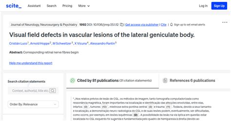 Visual Field Defects In Vascular Lesions Of The Lateral Geniculate Body