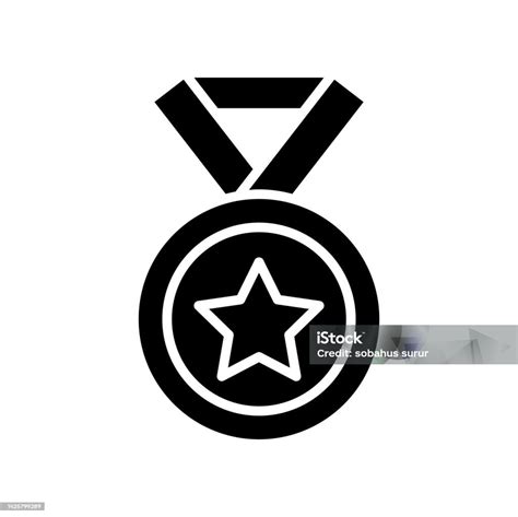 메달 아이콘입니다 스타 아이콘 챔피언 우승자 간단한 그림 편집 가능한 스트로크 디자인 템플릿 벡터 Championship에 대한 스톡 벡터 아트 및 기타 이미지 Istock