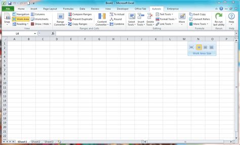 Change Working Area Size Show Or Hide Ribbon Formula Bar And Status Bar In Excel