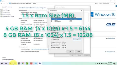 How To Reset Virtual Memory Windows YouTube