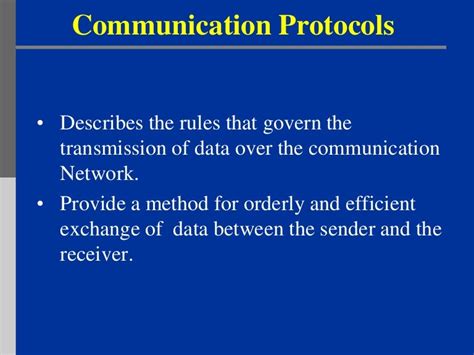 communication protocols