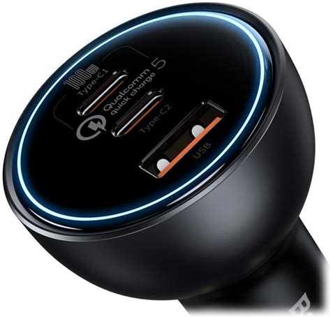 Baseus USB A USB C Autolader 160W USB C Naar USB C 100W 1M Kabel Gsmpunt