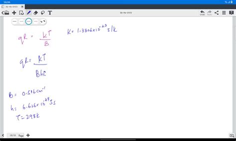 Solvedcalculate The Translational Partition Function For H2g At 1000
