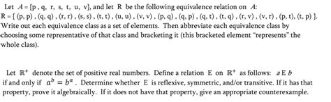 Solved Let R Denote The Set Of Positive Real Numbers Define