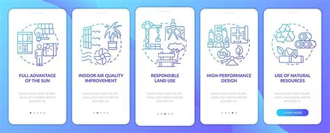 Sustainable Architecture Principles Onboarding Mobile App Screen