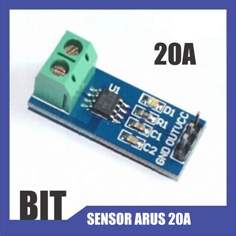 Jual ACS712 20 AC DC Sensor Arus ACS712 20A Hall Current Sensor Module Shopee Indonesia