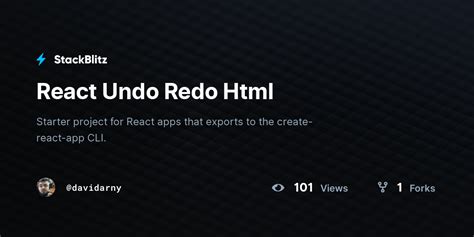 react undo redo html stackblitz