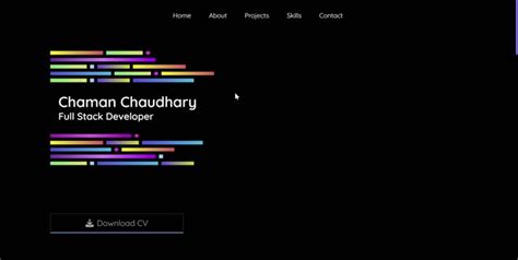 Chaman Chaudhary On Linkedin Webdevelopment React Portfolio