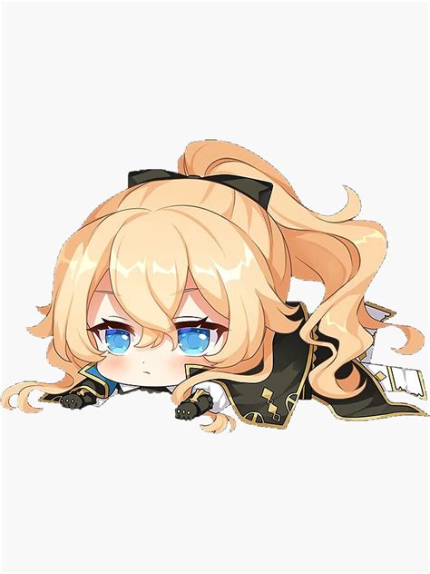 Pegatina Jean Genshin Impact Chibi De Karlawaifu Redbubble