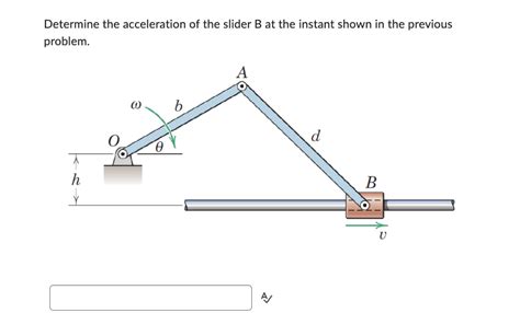 Solved The Link OA Rotates With A Constant Angular Velocity Chegg