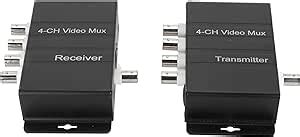 Amazon Com 4 Channel Video Multiplexer HD Video To Coaxial Cable Multiplexer Transmitter And
