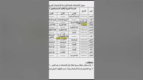 ‼️ عاجل جدول السادس الاعدادي Youtube