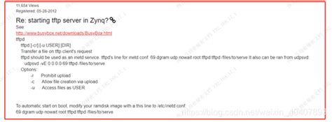 linux tftp服务器搭建 and ftp服务器搭建 tftpd csdn博客