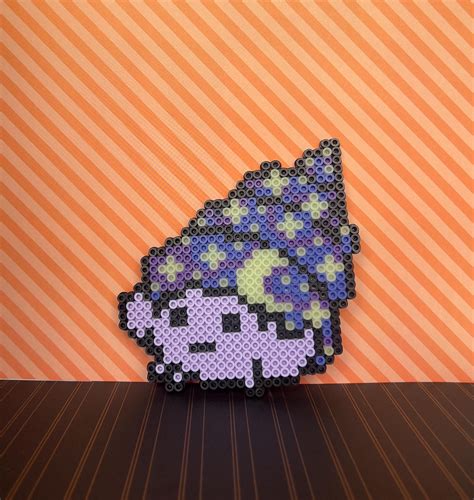 Star The Starry Night Hermit Crab Halloween Glow Original Perler Craft Magnet Coaster Cute