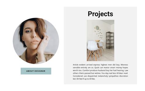 Best Designer Projects CSS Template By Nicepage