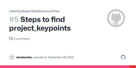 Steps To Find Projectkeypoints · Issue 5 · Jokereyeadasadassourrondview · Github