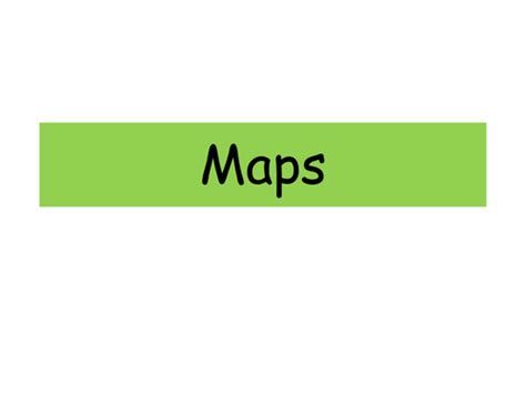 Maps Teaching Resources